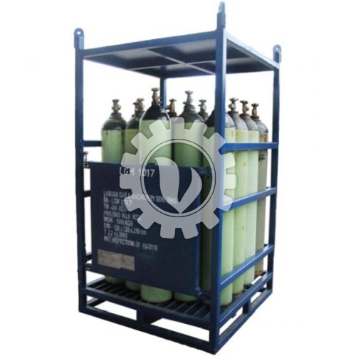 Industrial Nitrogen with Gas RackA) 7.3 m³ / 150 BarB) 9.6 m³ / 200 ...