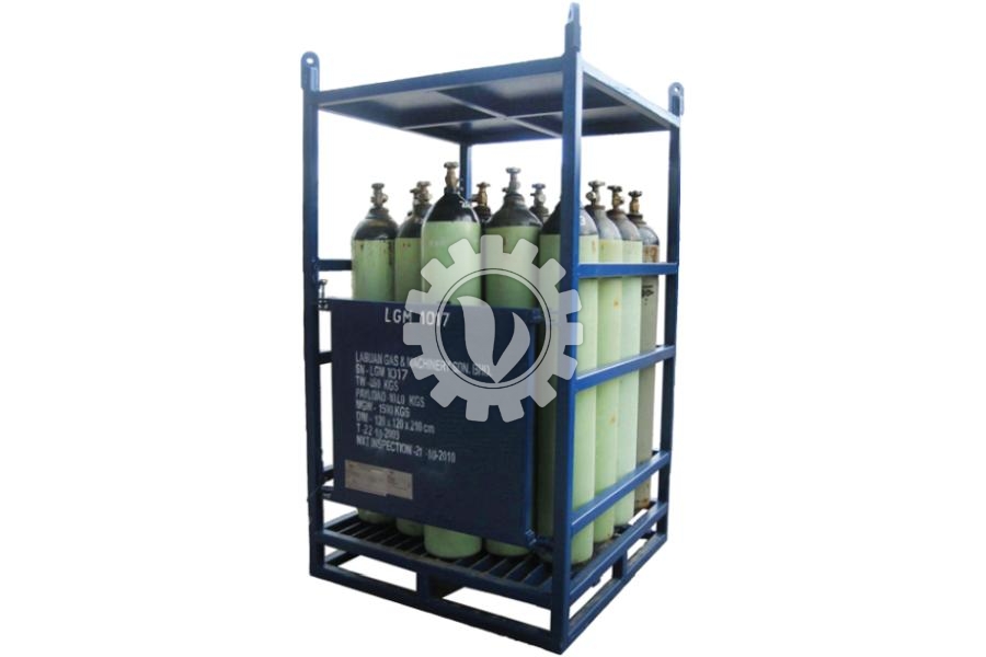 Industrial Nitrogen with Gas RackA) 7.3 m³ / 150 BarB) 9.6 m³ / 200 ...